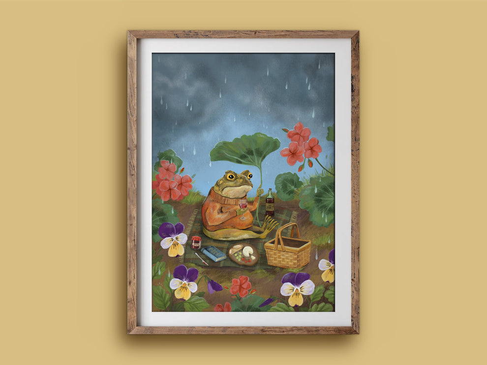Art Print - Picnic Toad – Anna Seed Art